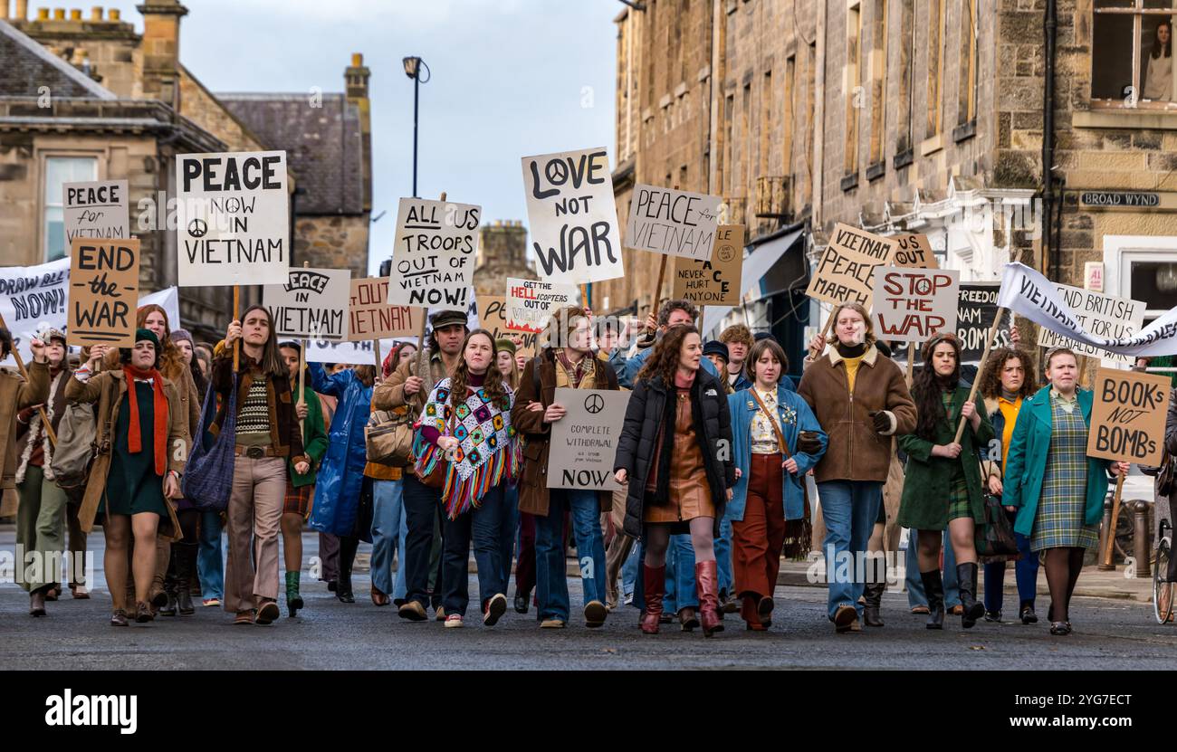 Anti Vietnam war protest in filming of 1970s movie Borges and Me ...
