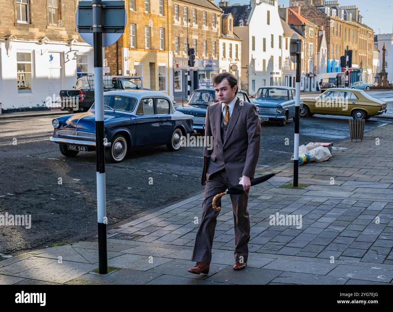 An extra in filming of 1970s movie Borges and Me, Haddington High ...