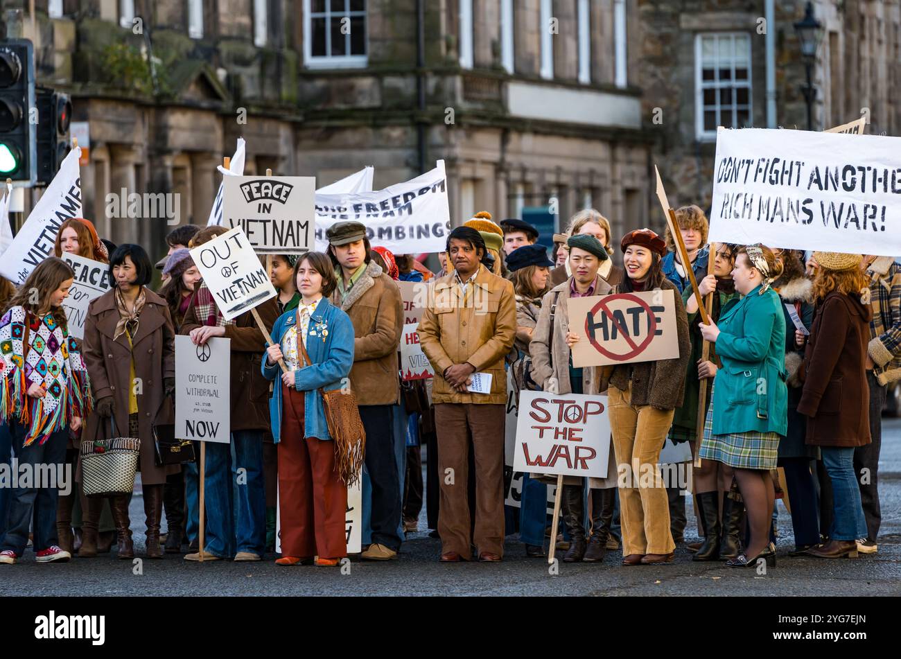 Anti Vietnam war protest in filming of 1970s movie Borges and Me ...
