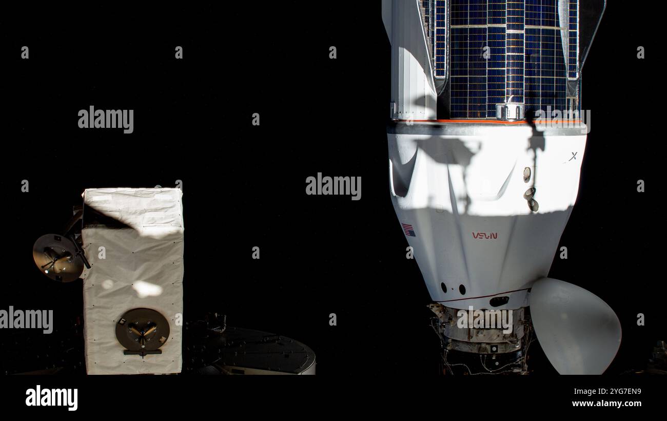 International Space Station, Earth Orbit. 04 November, 2024. The SpaceX ...