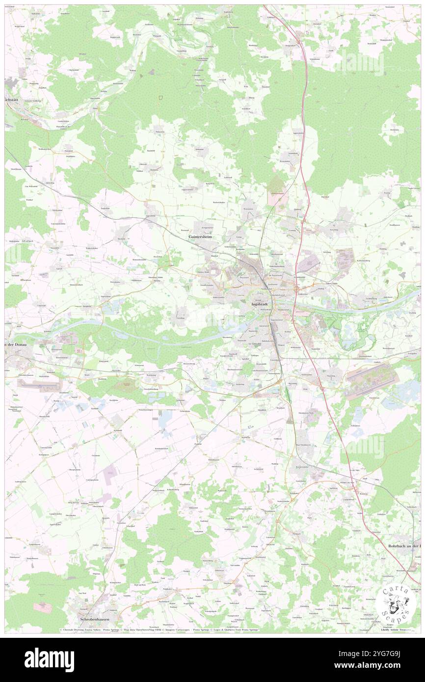 Ingolstadt map Cut Out Stock Images & Pictures - Alamy