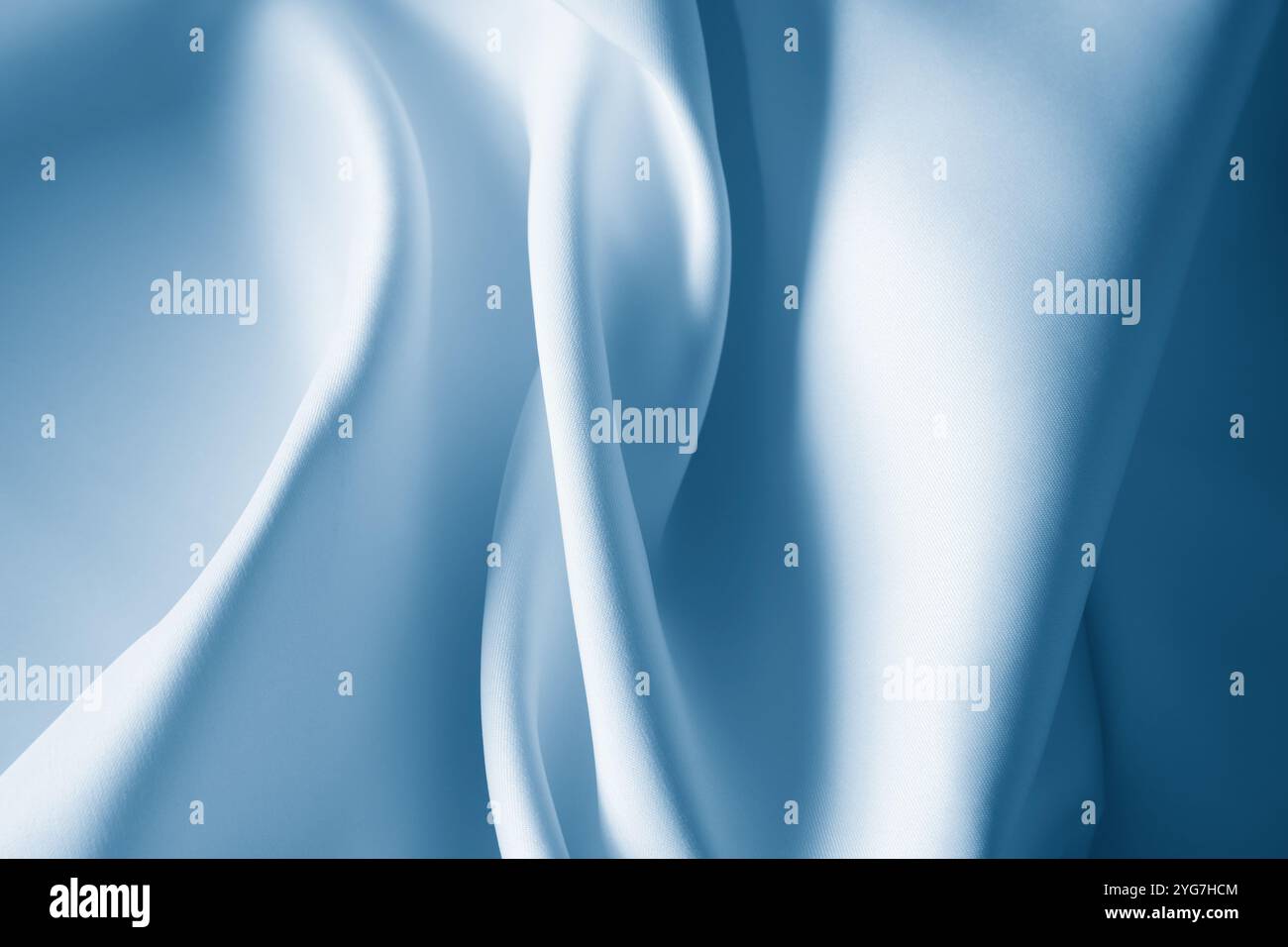 Lines in blue silk fabric Stock Photo - Alamy