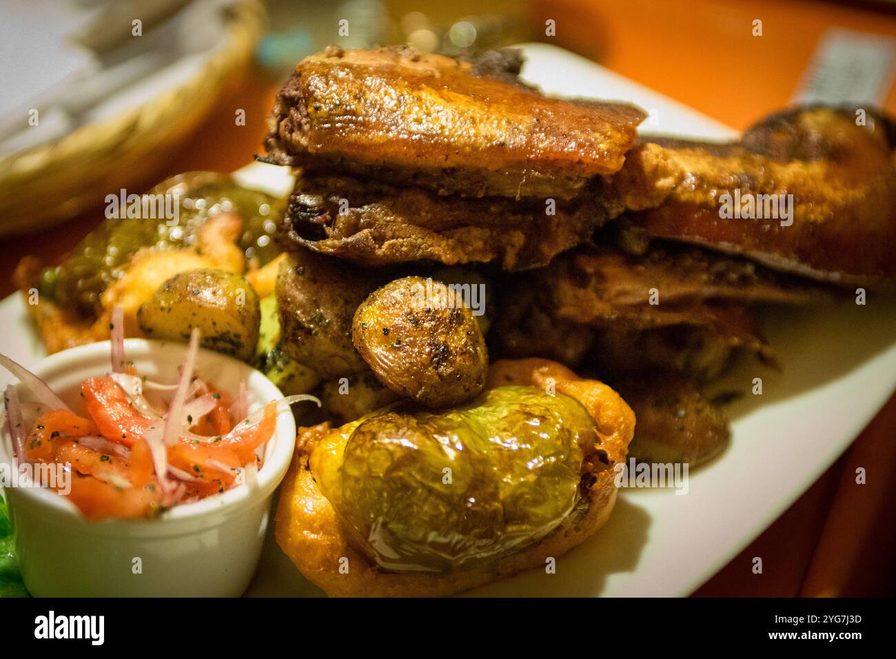 Peruvian Guinea Pig dish aka Cuy Stock Photo - Alamy