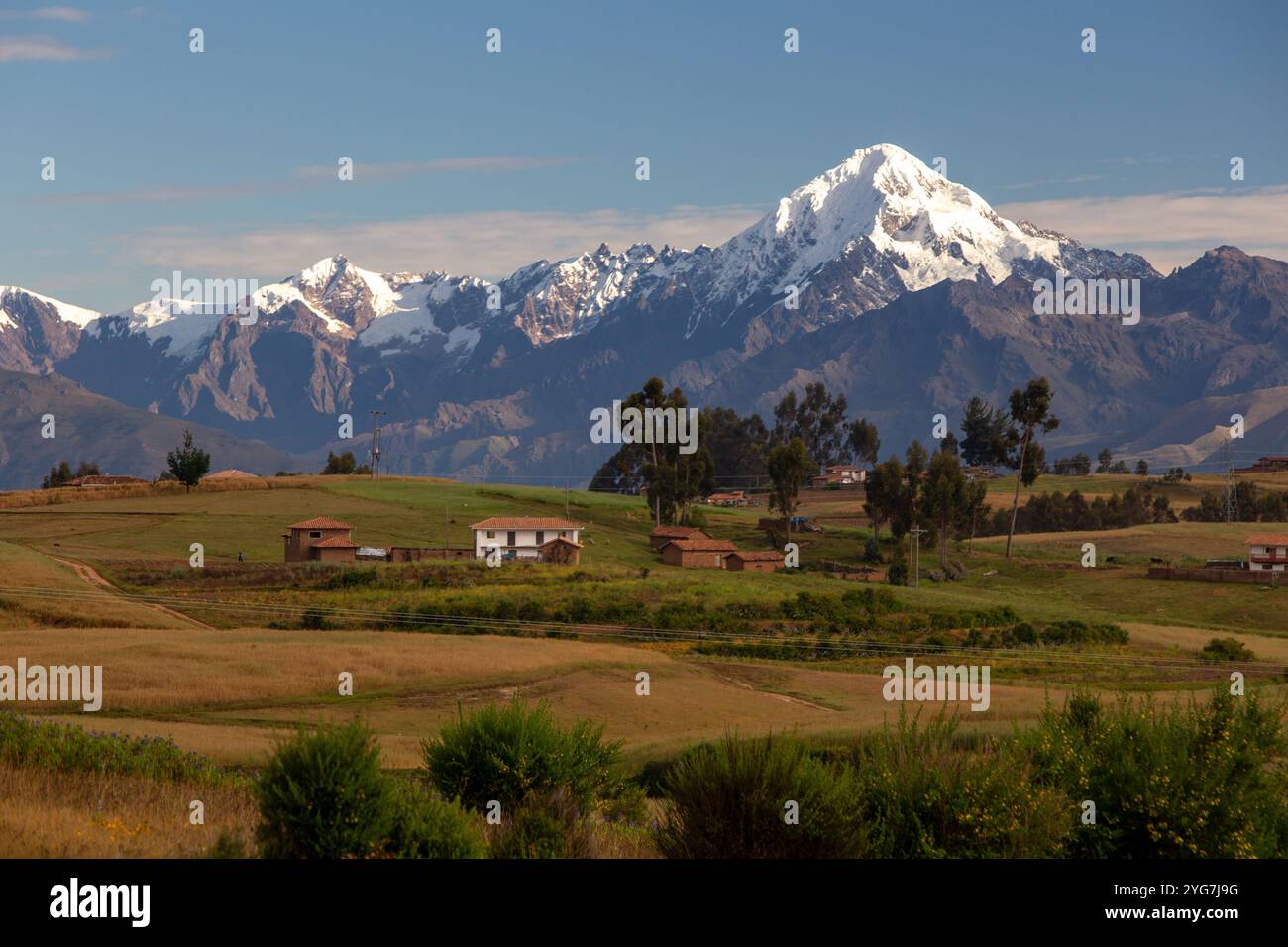View of Nevado Veronica Mountain from a distance Stock Photo - Alamy