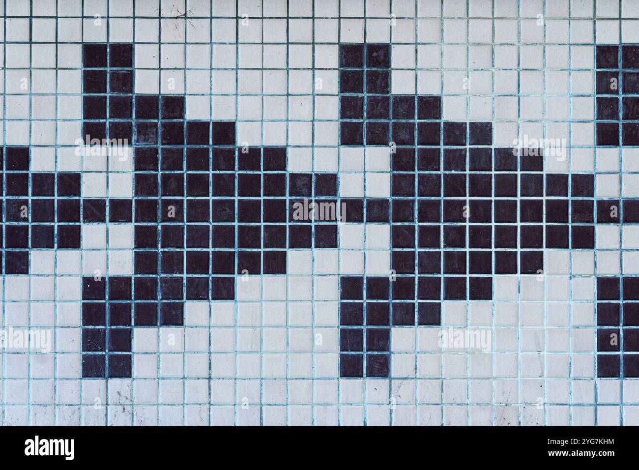 decorative square tile work with arrow design Stock Photo - Alamy