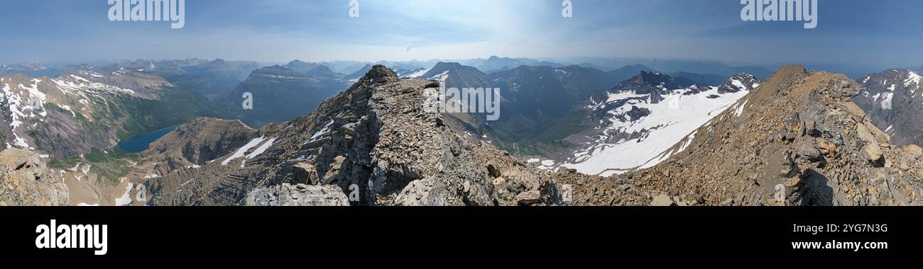 360 degree panorama from the 10052 foot summit of Mount Jackson in ...