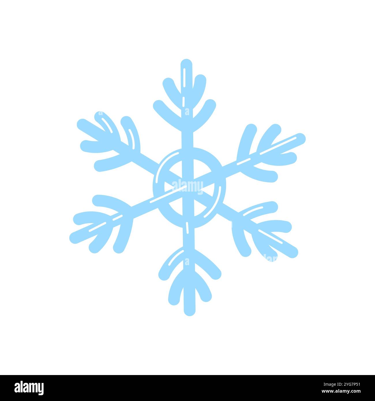Snowflake isolated cute vector illustration. Winter symbol design ...