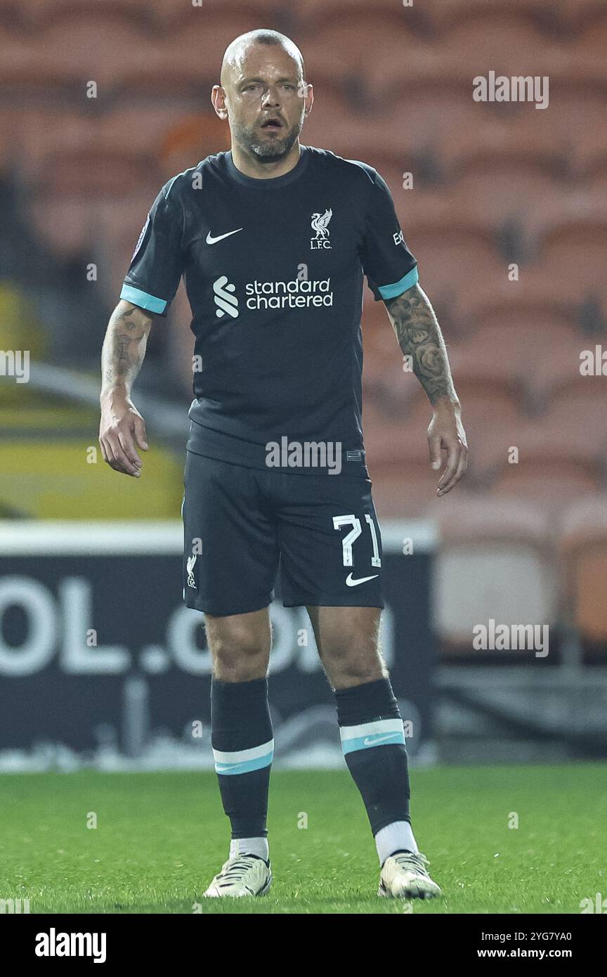 Jay Spearing of Liverpool during the Bristol Street Motors Trophy match ...