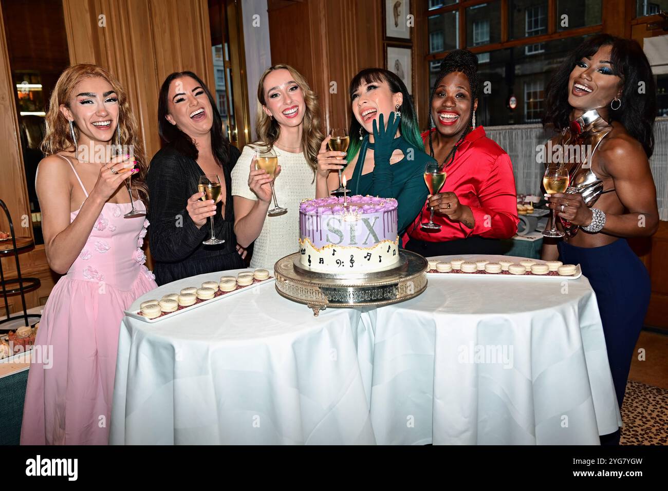 LONDON, UK. 6th Nov, 2024. The producers and company of Six (musical ...
