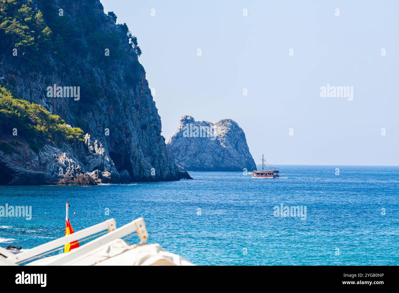 Aerial View of Sea to Sky Highway in Howe Sound. Sunset Sky. Between ...