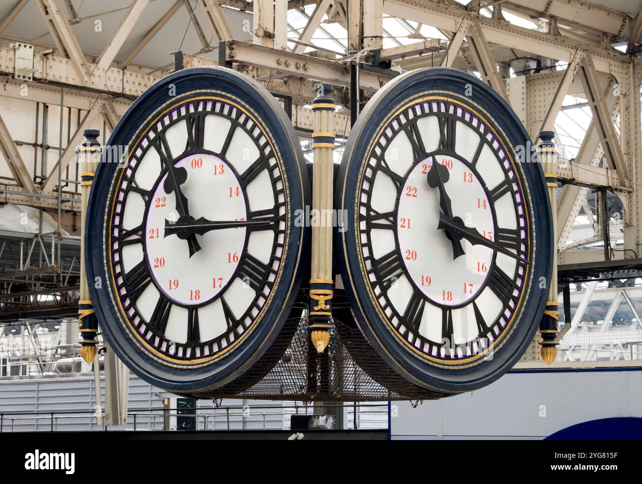UK, England, London, Waterloo station clock Stock Photo - Alamy