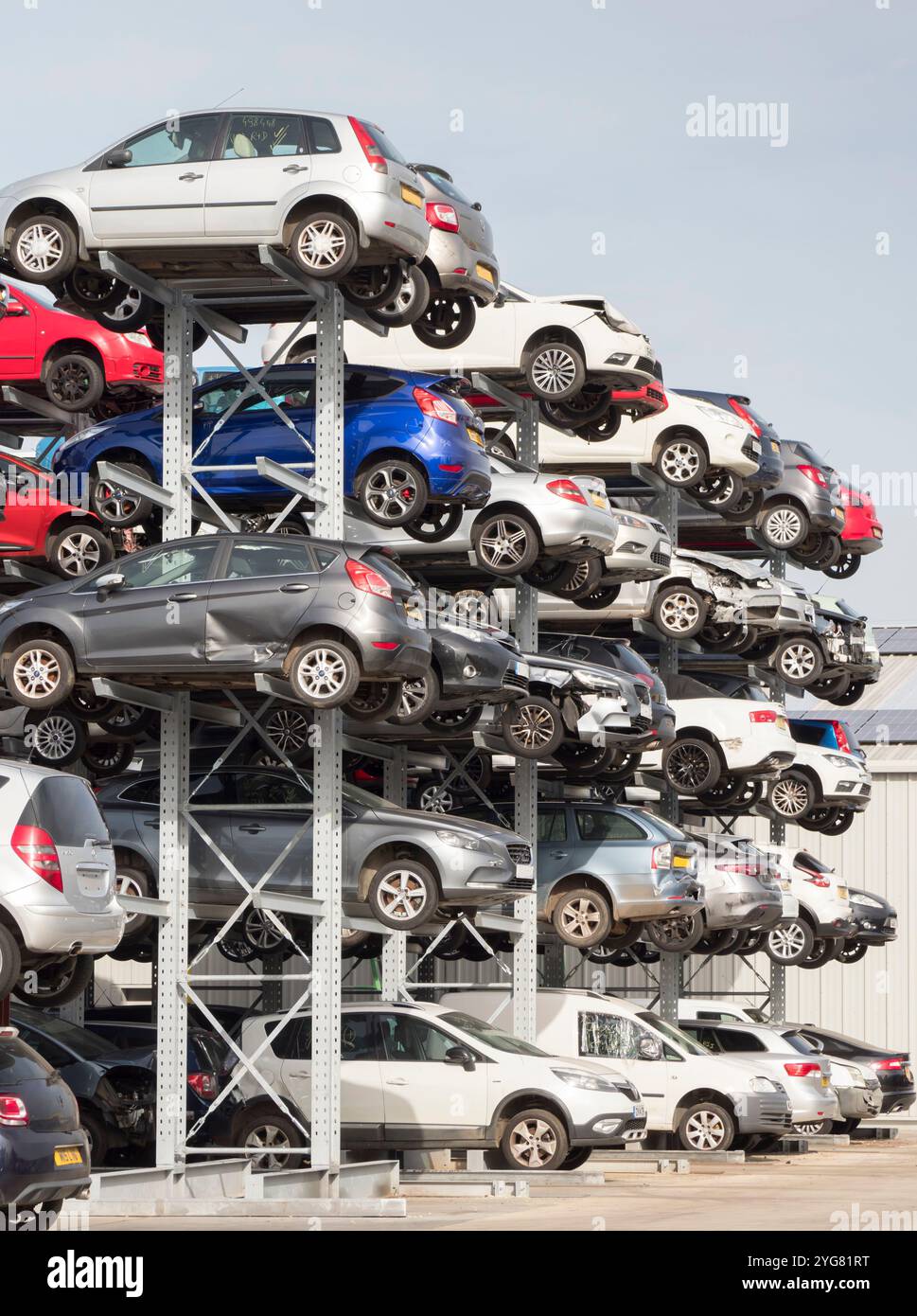 Car storage compound hi-res stock photography and images - Alamy