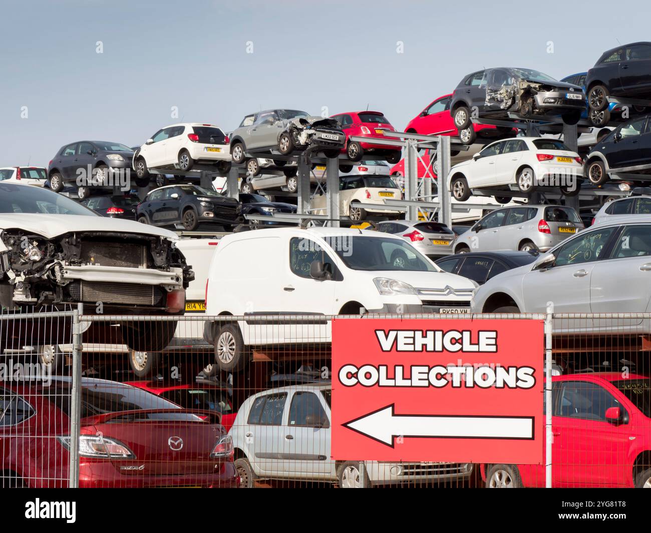Car storage compound hi-res stock photography and images - Alamy