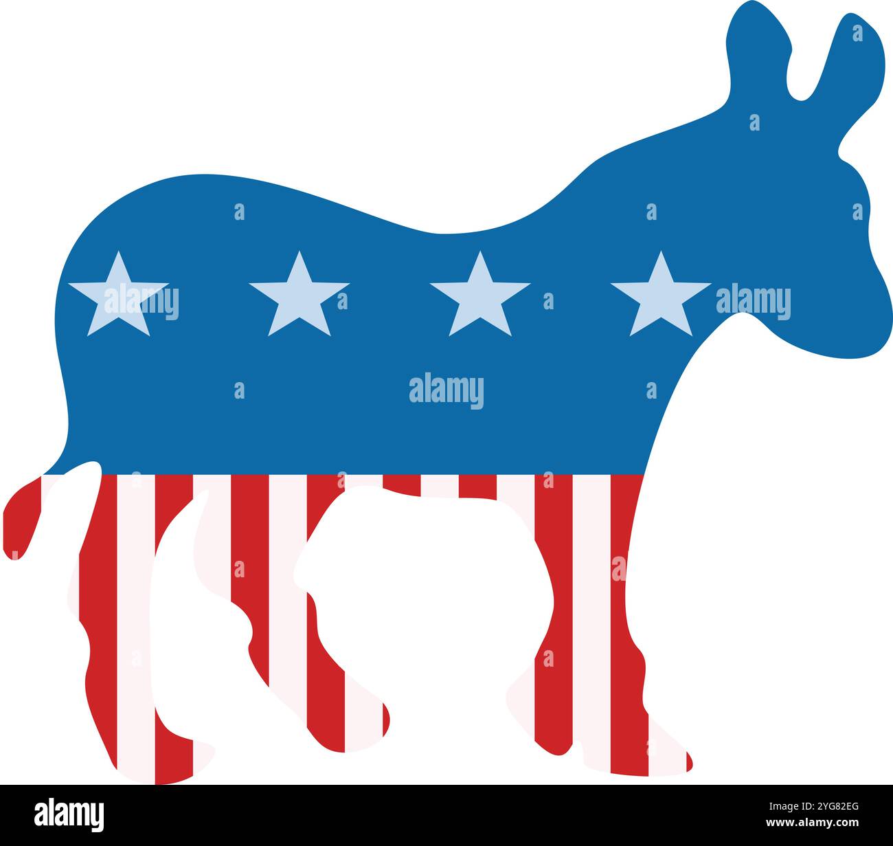 Democratic Party Symbol Vector Illustration Stock Vector Image & Art ...