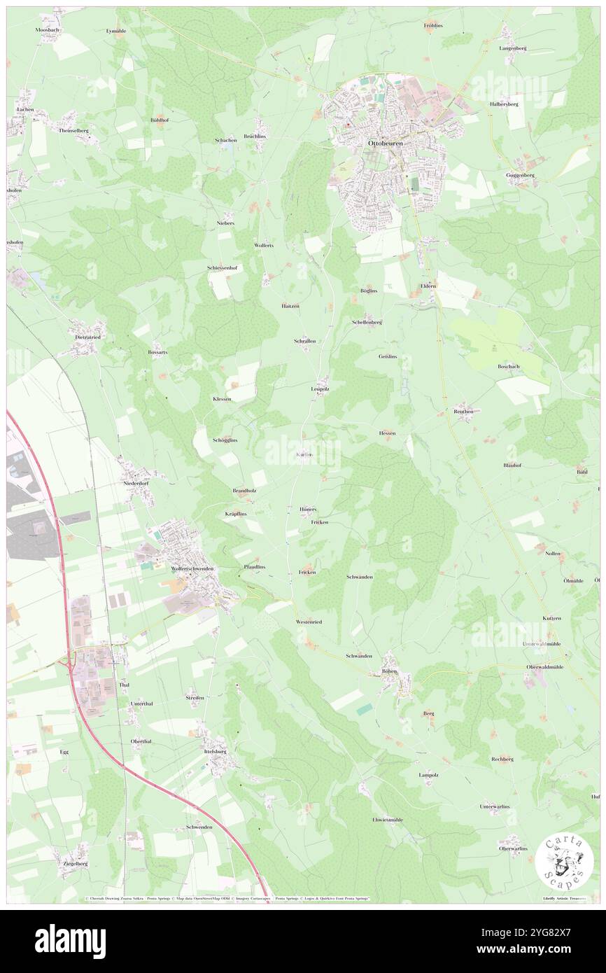 Karlins, Swabia, DE, Germany, Bavaria, N 47 54' 22'', N 10 17' 9'', map ...