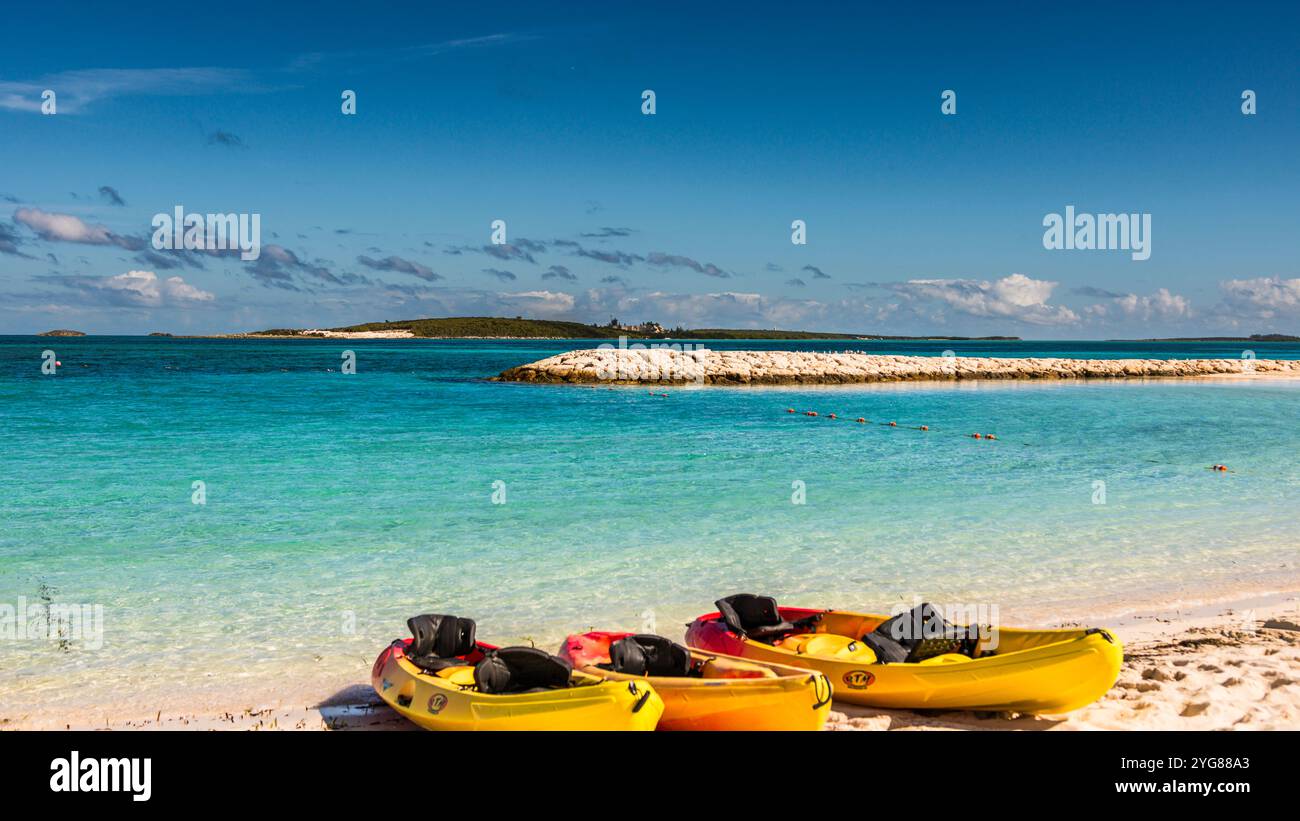 Bahamas Coco Cay Caribbean Island - Luxury beach oasis Stock Photo - Alamy