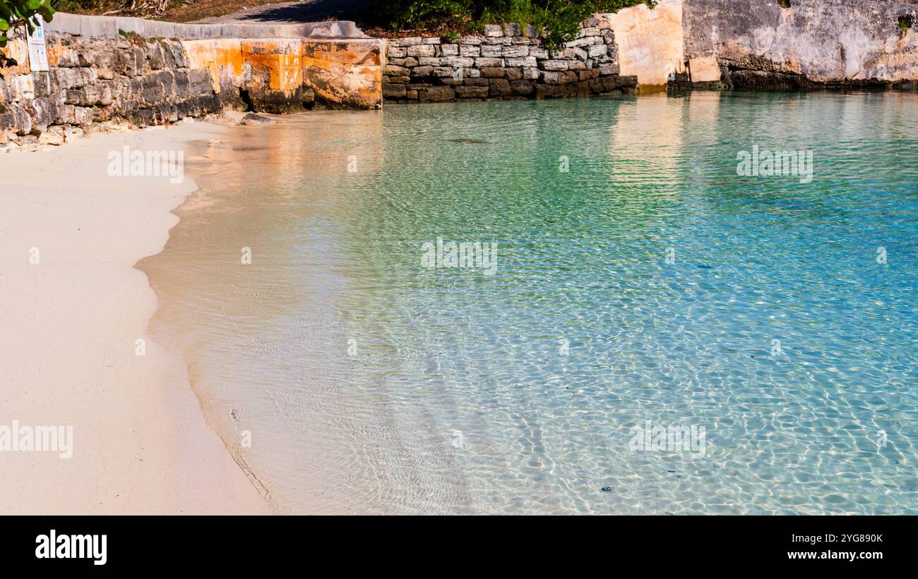 Horseshoe Bay Beach and Deep Bay Beach in Hamilton, Bermuda Stock Photo ...