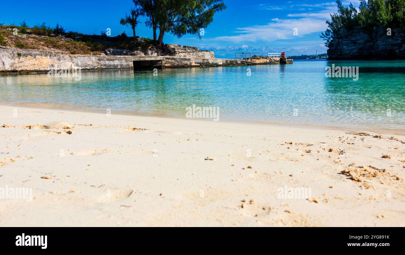 Horseshoe Bay Beach and Deep Bay Beach in Hamilton, Bermuda Stock Photo ...