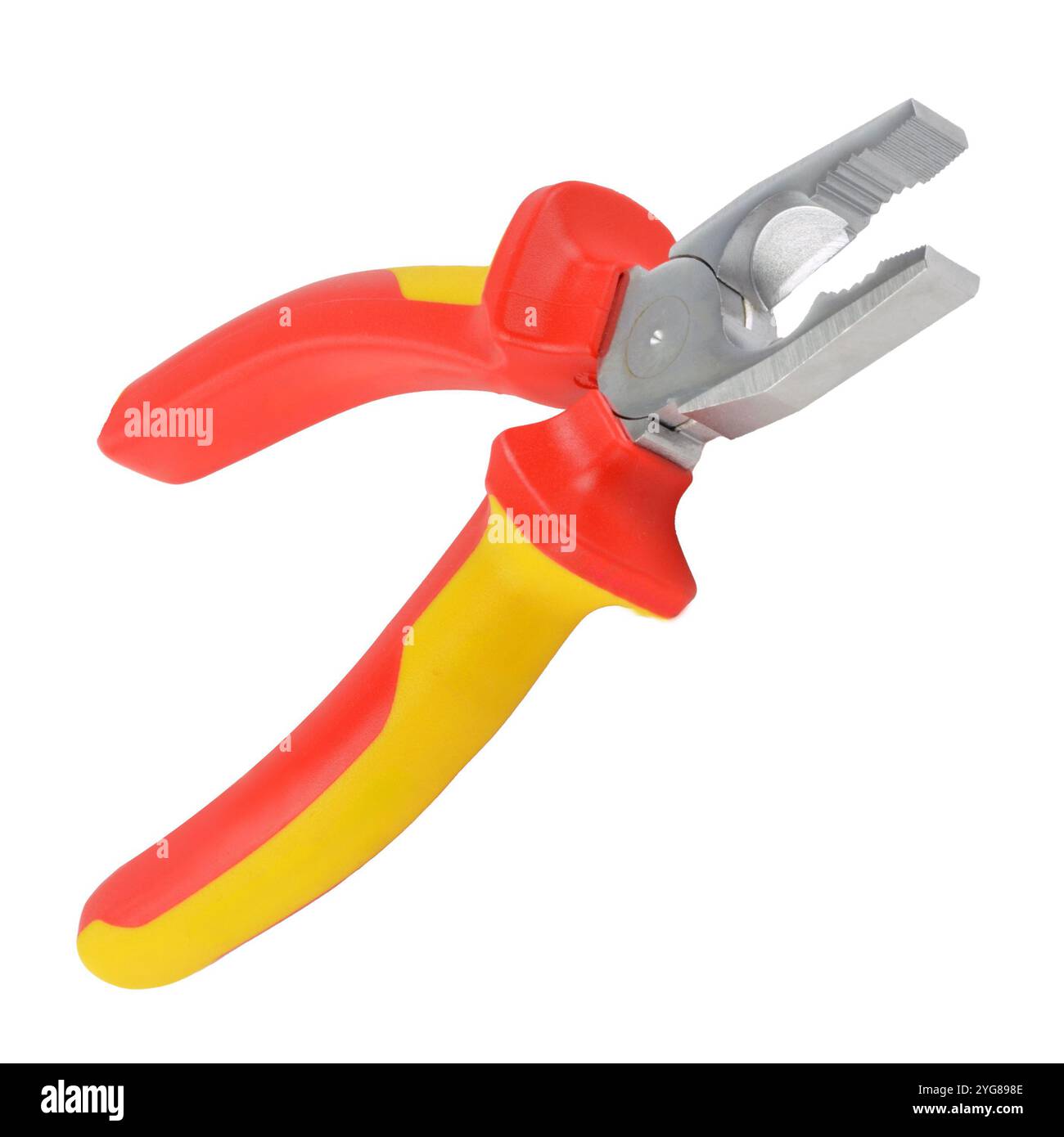 Insulated Combination Pliers with Red and Yellow Handle Stock Photo - Alamy