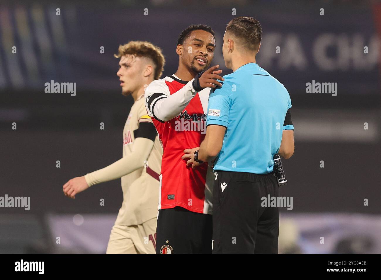 ROTTERDAM, NETHERLANDS - NOVEMBER 6: Referee Donatas Rumsas in ...