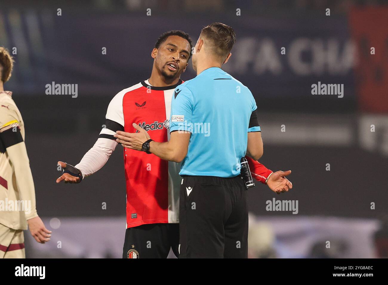 ROTTERDAM, NETHERLANDS - NOVEMBER 6: Referee Donatas Rumsas in ...