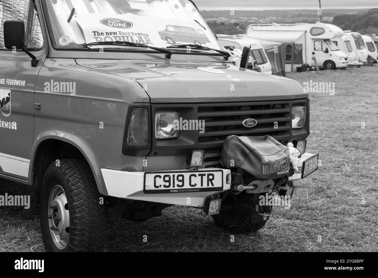 Low Ham.Somerset.United Kingdom.July 20th 2024.A Ford Transit van from ...