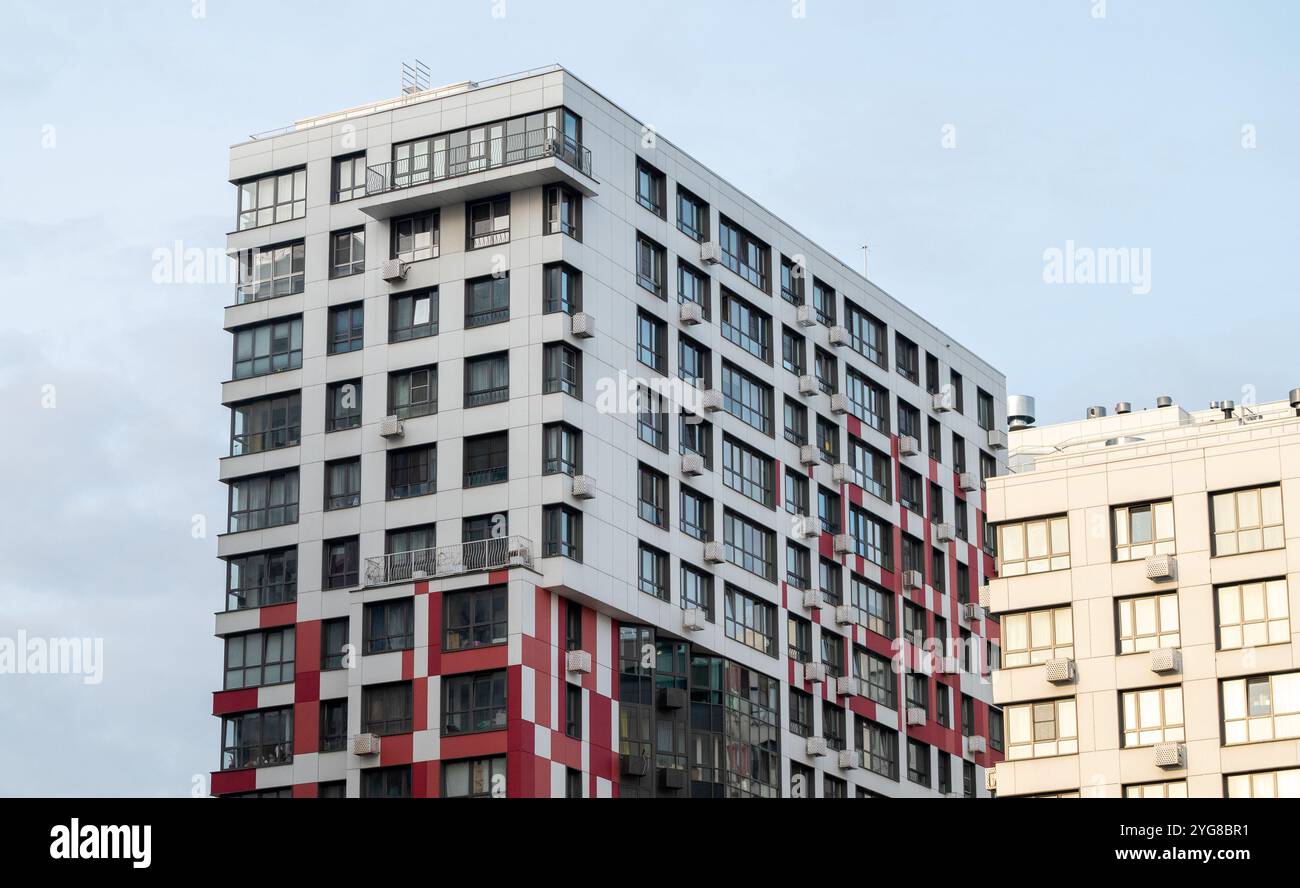 modern high-rise multi-storey business class building, residential ...