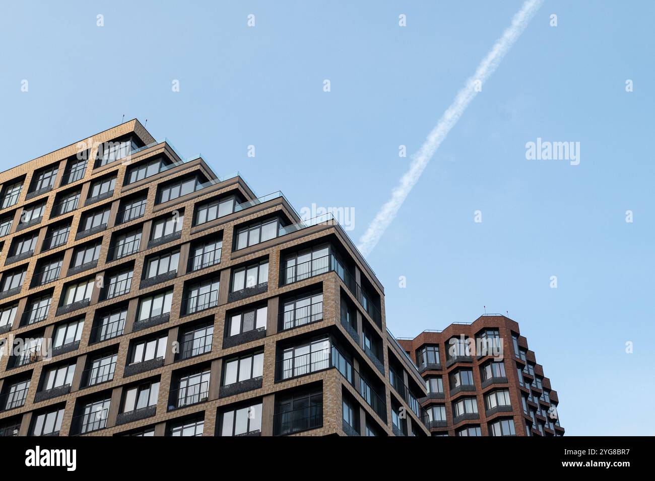 modern high-rise multi-storey business class building, residential ...