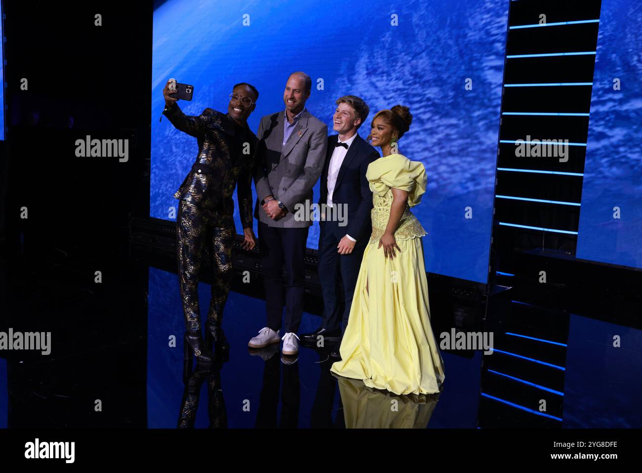 The Prince of Wales with Billy Porter, Robert Irwin and Nomzamo Mbatha ...