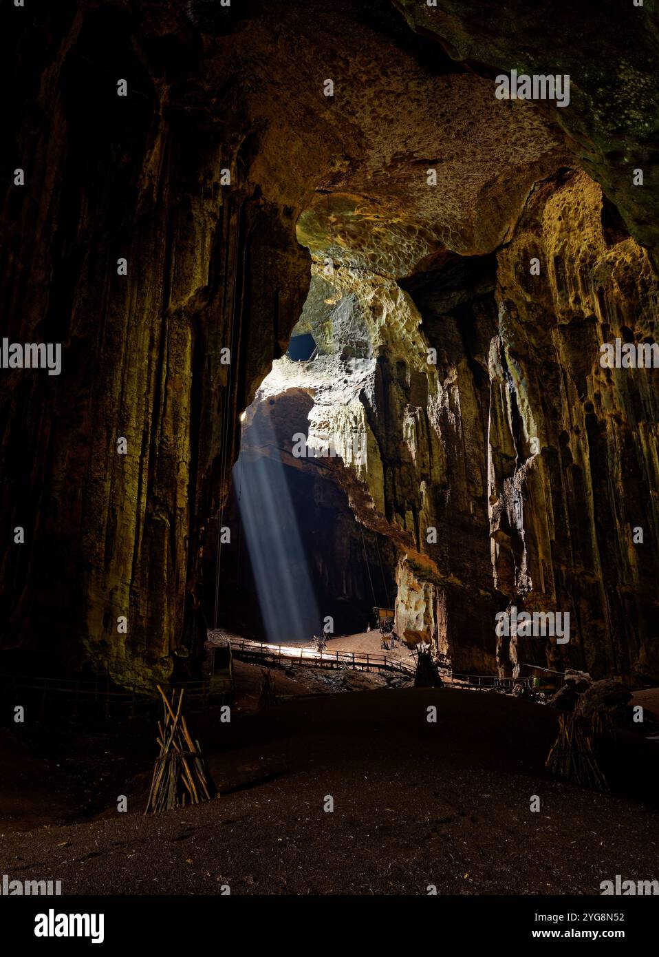 Gomantong cave with guano hi-res stock photography and images - Alamy