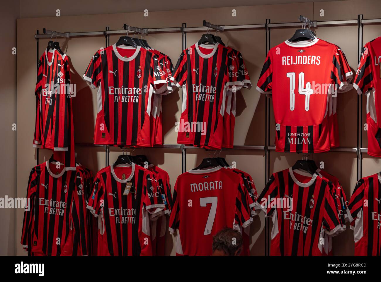 A picture of the AC Milan flagship store in Milano Stock Photo - Alamy