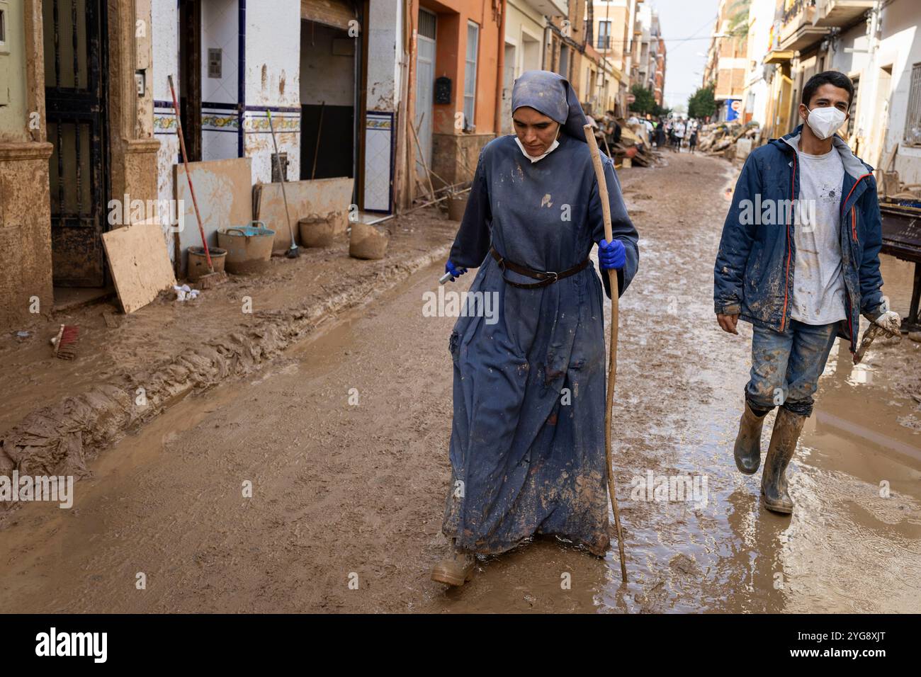 November 6, 2024, Paiporta, Valencia, EspaÃ±a: Paiporta, Day 8 ...