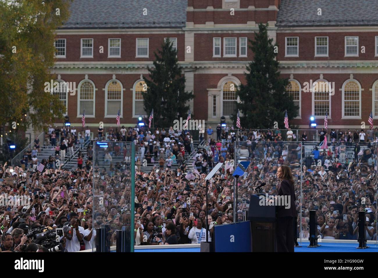 Vice President Kamala Harris delivers a concession speech for the 2024 ...