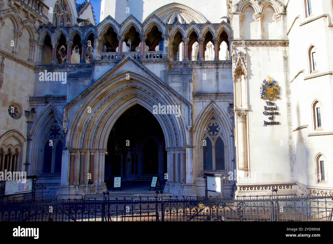 Royal Courts of Justice, Strand, City of Westminster, London,England ...