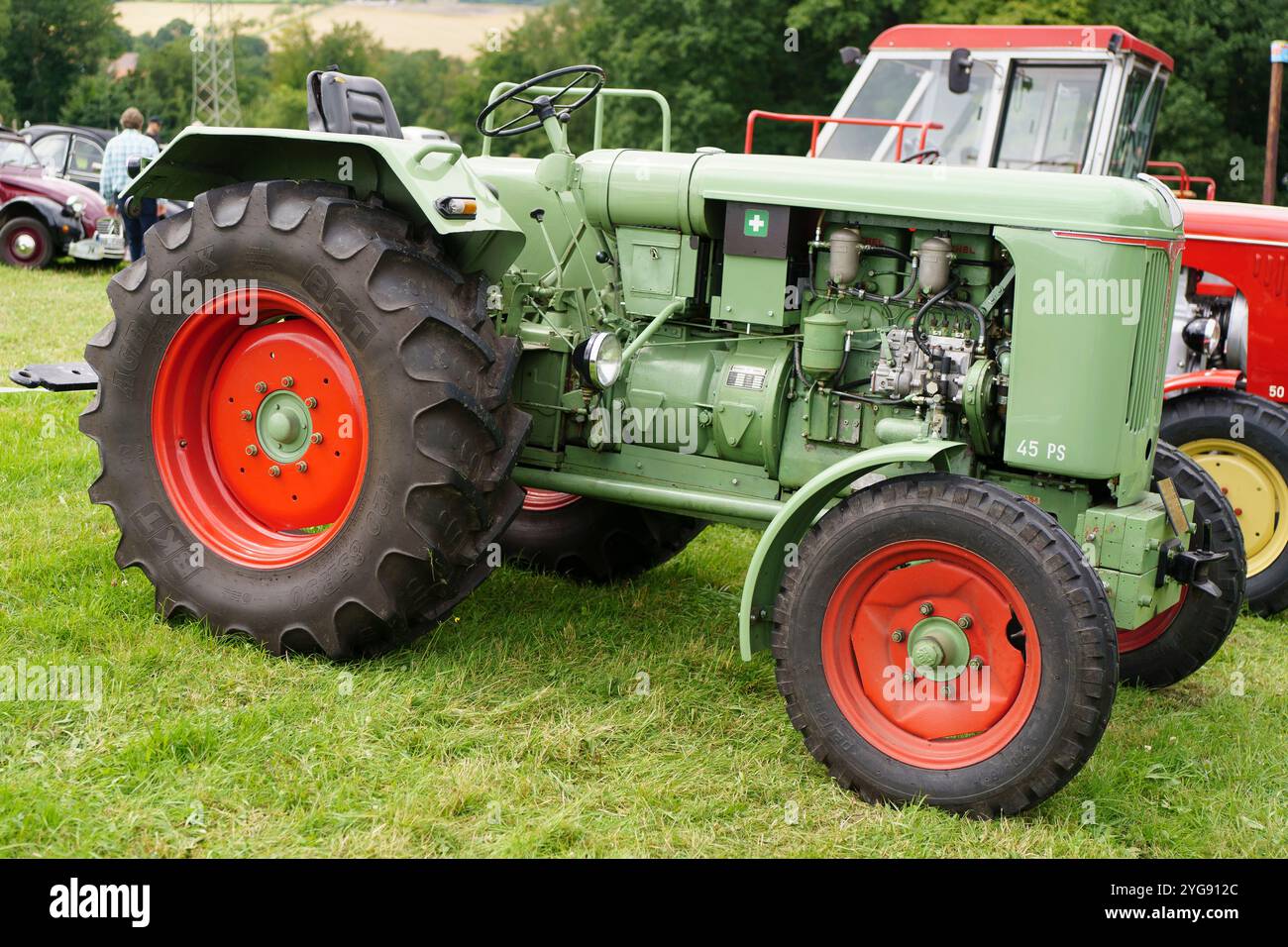 Iserlohn Gruermannscheide, NRW, Germany. 13th of July 2024. Old Tractor ...