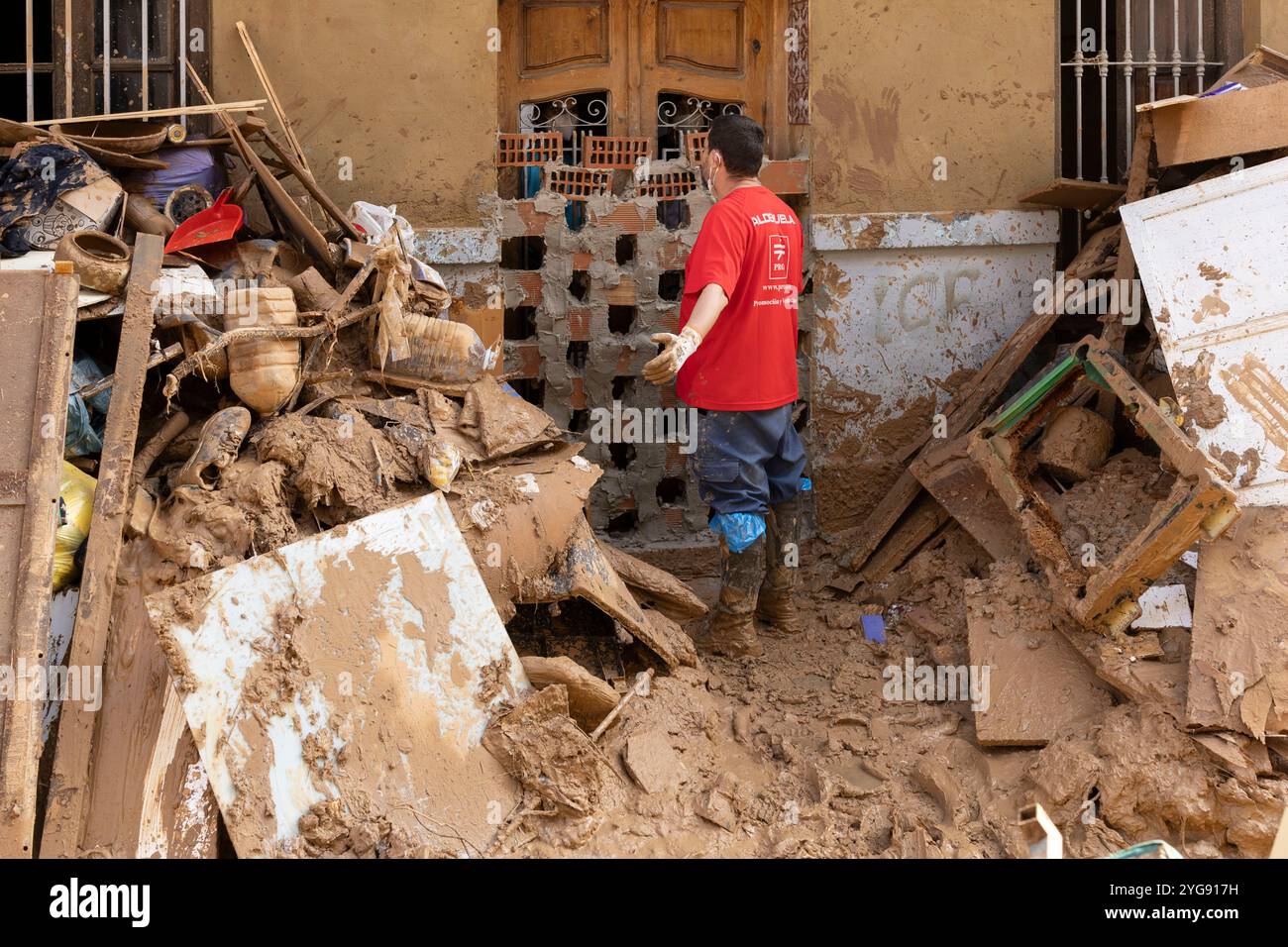 Paiporta, Valencia, Spain. 5th Nov, 2024. One week after the terrible ...
