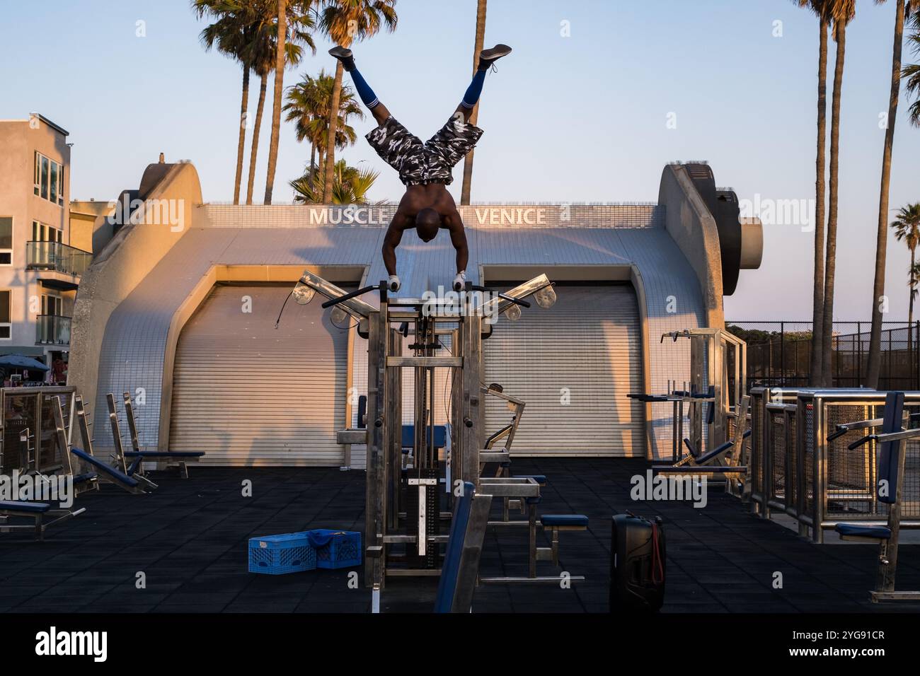 Los Angeles, USA. 5th Jul, 2024. Muscle Beach Venice Boardwalk Stock ...