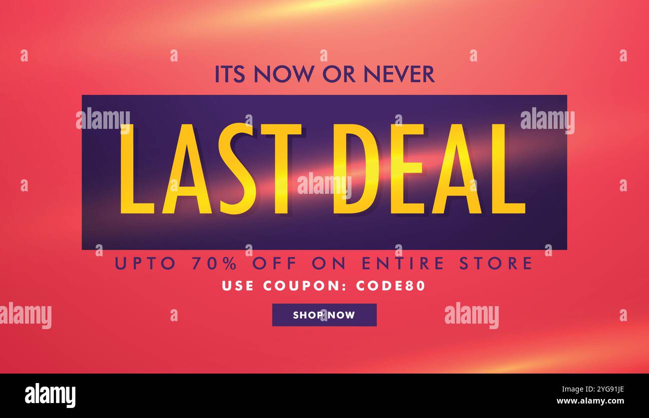 Deal banner hi-res stock photography and images - Alamy