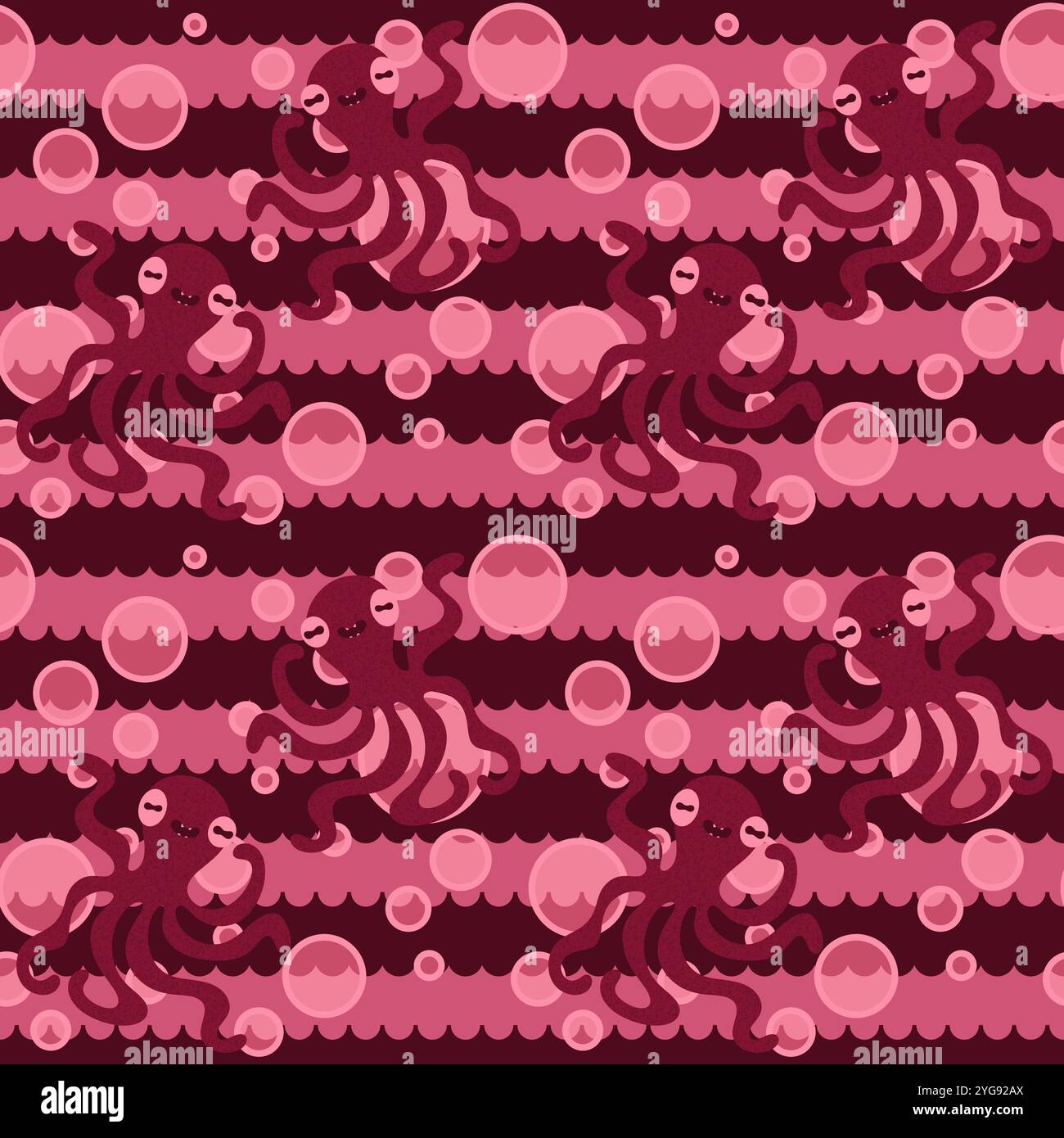 Summer animals seamless octopus pattern for wrapping paper and kids ...