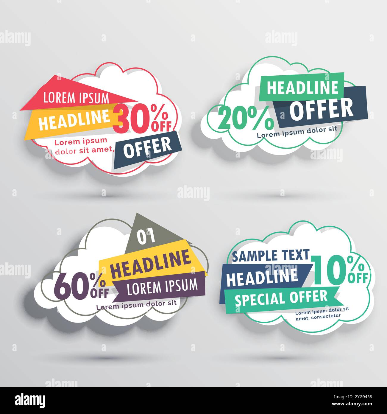 Voucher cloud Stock Vector Images - Alamy
