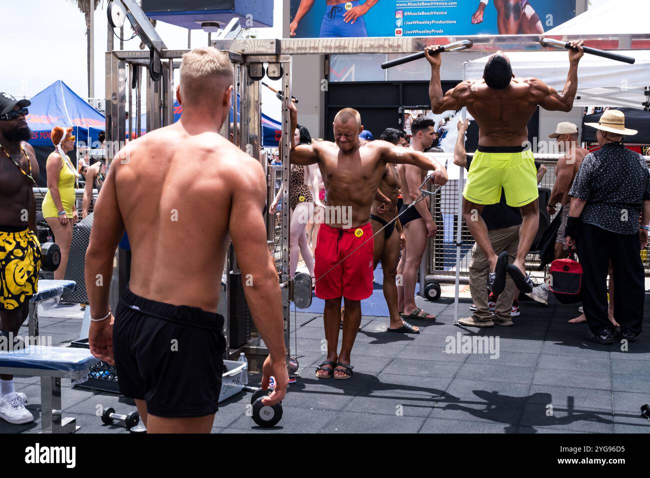 Los Angeles, USA. 4th Jul, 2024. Venice Beach Boardwalk Mr. & Ms ...