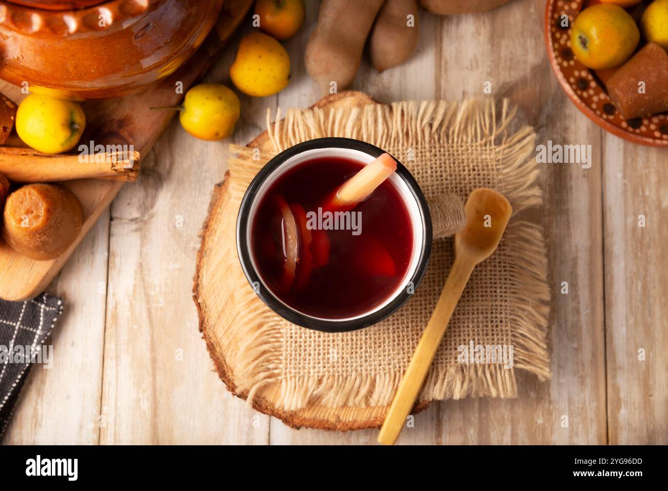 Mexican Christmas fruit punch. In Mexico it's called Ponche, is a hot ...