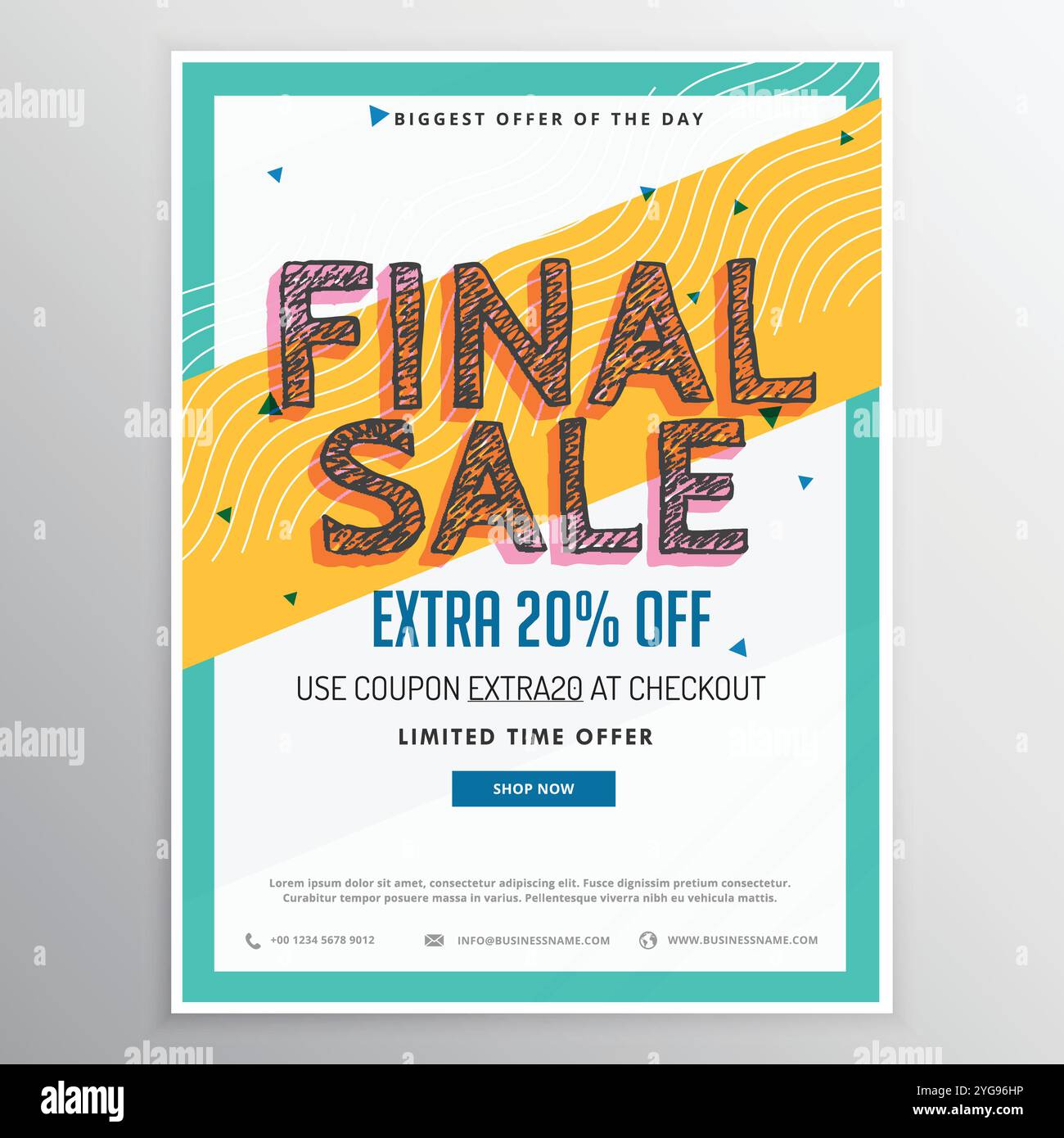 Modern sale voucher in Stock Vector Images - Alamy