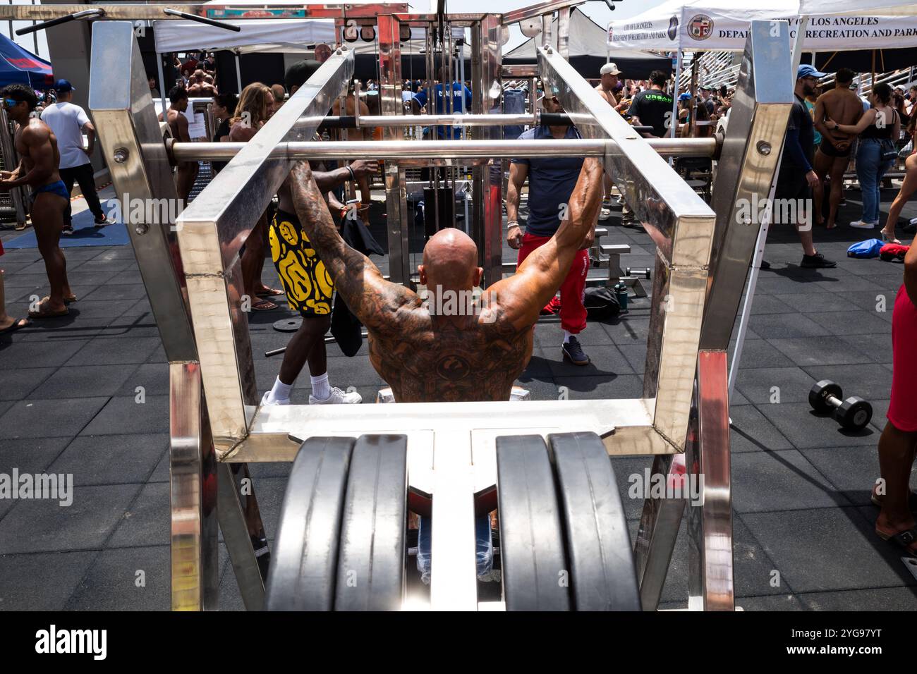 Los Angeles, USA. 4th Jul, 2024. Venice Beach Boardwalk Mr. & Ms ...