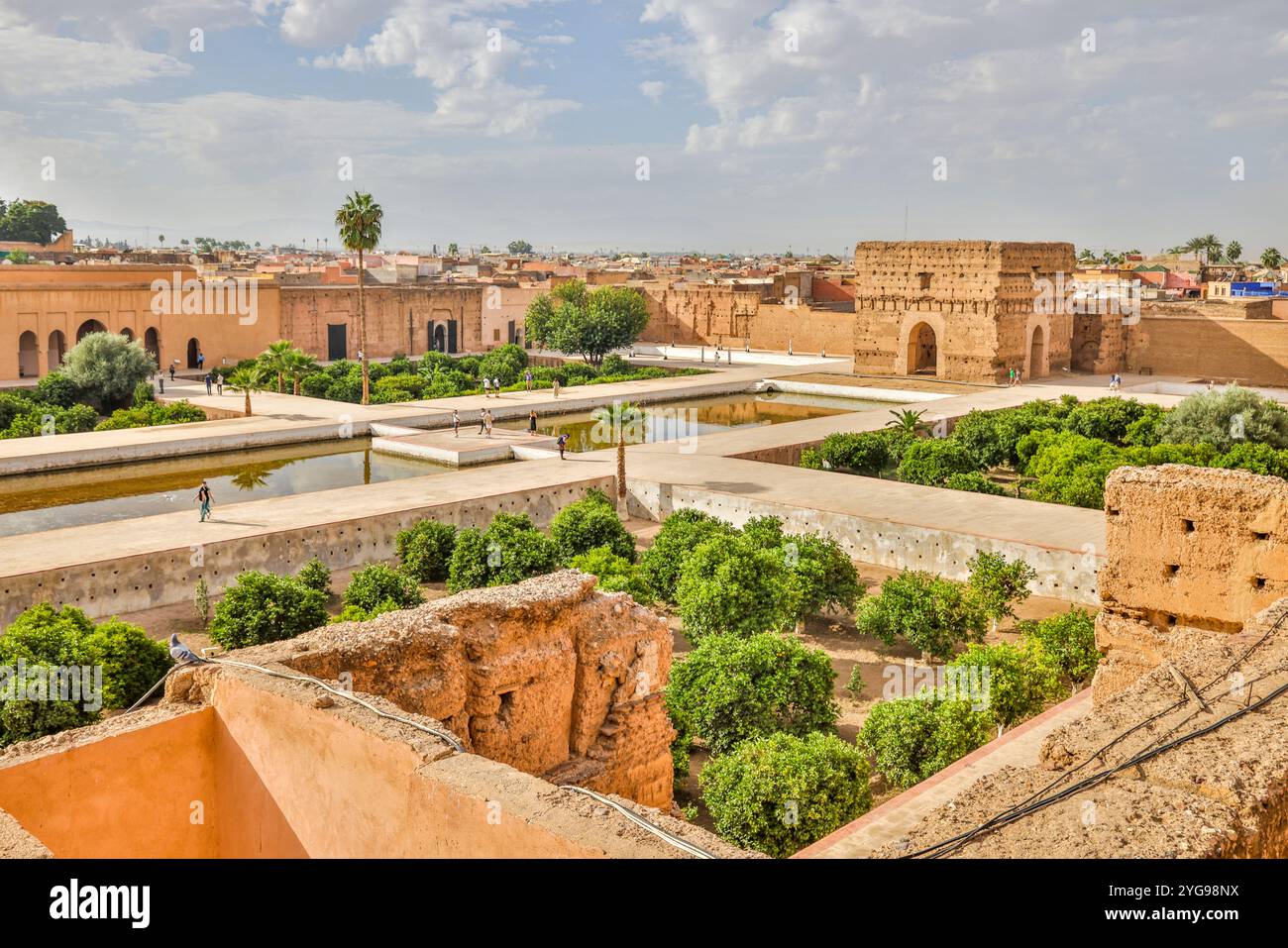 Morocco, Marrakech. Badii Palace Stock Photo - Alamy