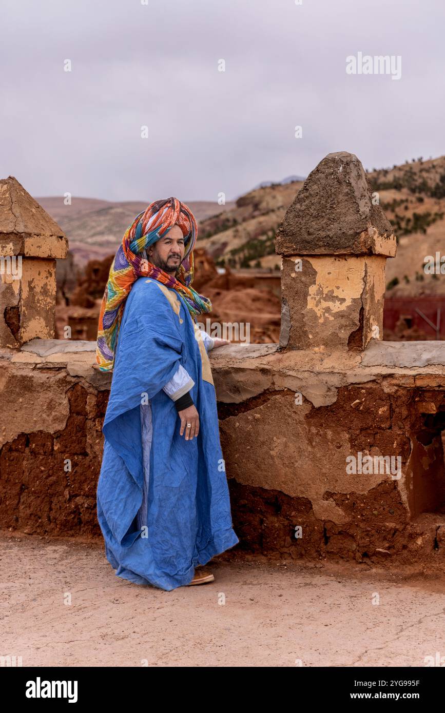 Morocco, High Atlas Mountains, Ouarzazate Province. Col du Tichka ...