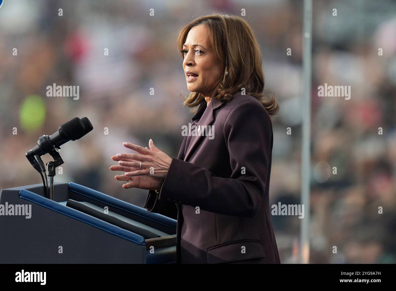 Vice President Kamala Harris delivers a concession speech for the 2024 ...