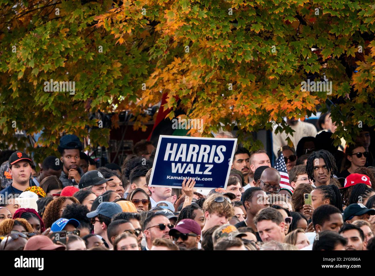 Washington, United States. 06th Nov, 2024. Kamala Harris delivers a ...