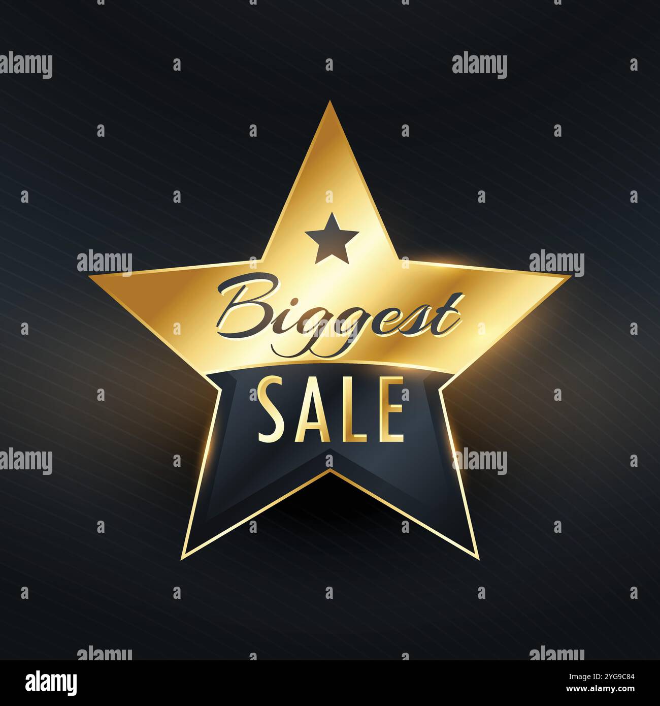 biggest sale star label badge design vector Stock Vector Image & Art ...