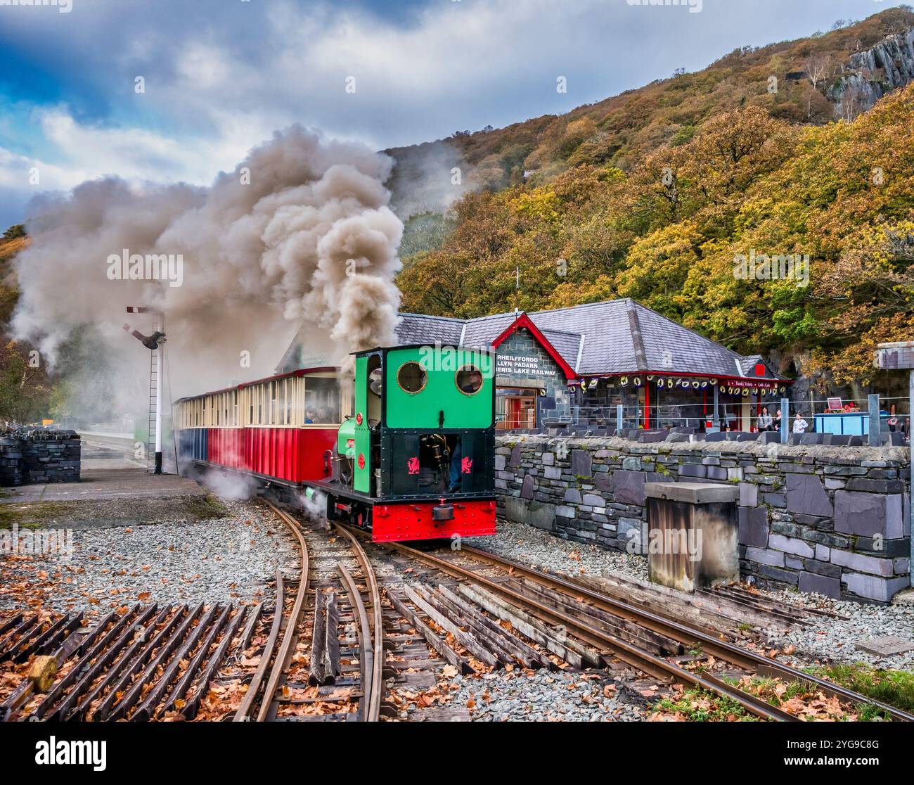 Industrial heritage with a 100 year old narrow gauge steam train at ...